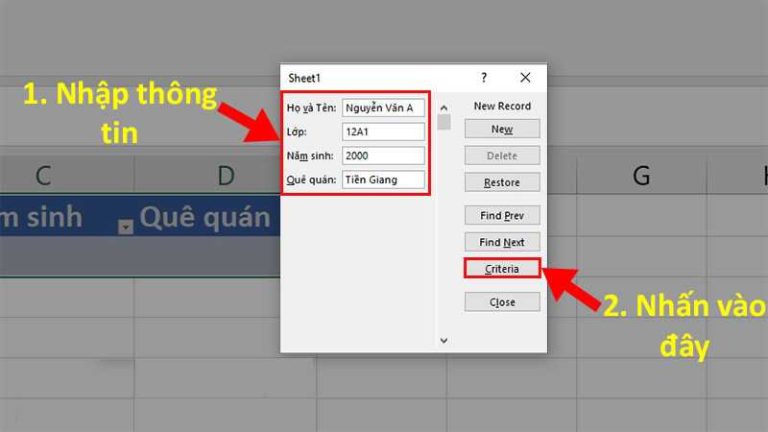 Hướng Dẫn Siêu Tốc Tạo Form Nhập Liệu Trong Excel