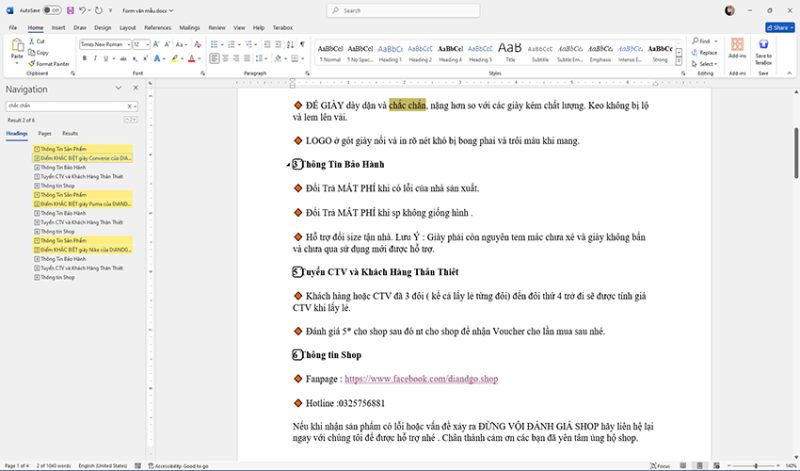 Khám Phá Tính Năng Navigation Trong Word: Hướng Dẫn Từ A Đến Z