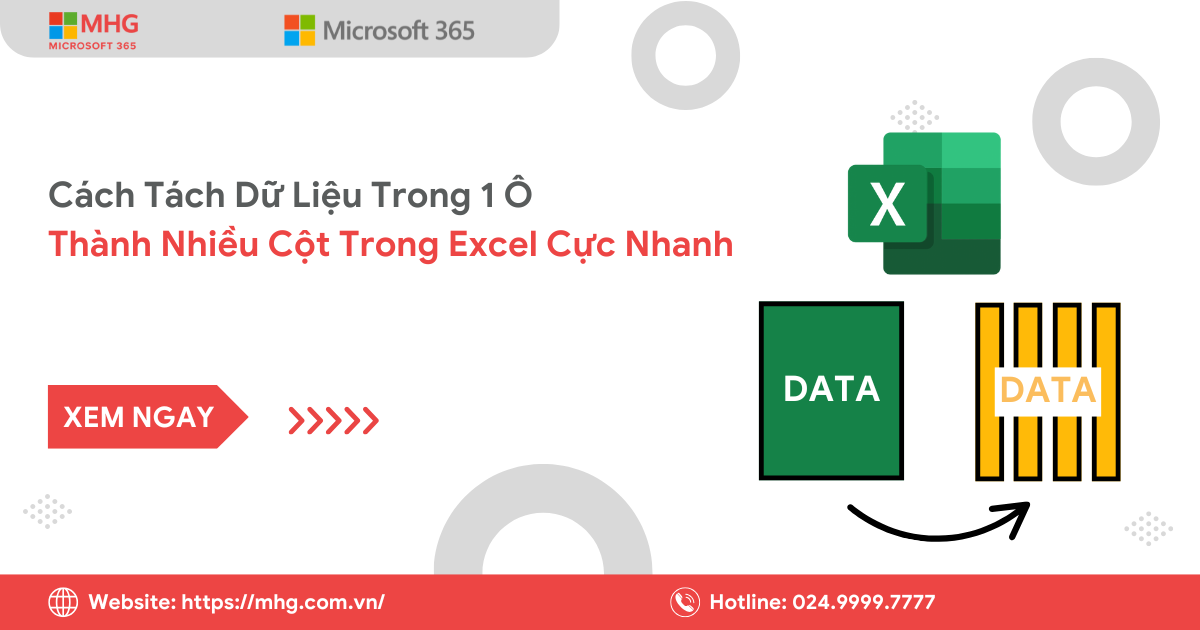 Cách Tách Dữ Liệu Trong 1 Ô Thành Nhiều Cột Trong Excel