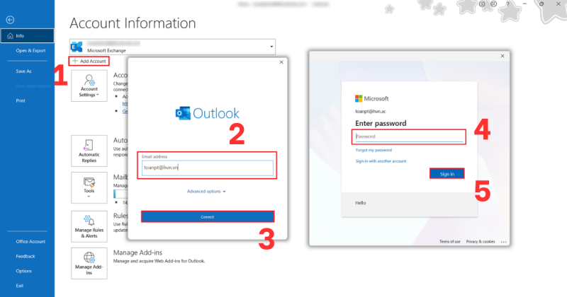 Cách đăng nhập mail công ty trên Outlook trên các thiết bị